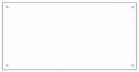 Kuchyňský panel průhledný 100 x 50 cm tvrzené sklo 249476