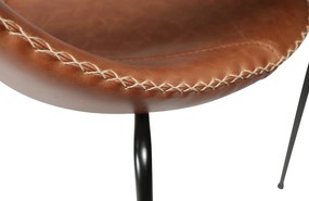 ​​​​​Dan-Form Světle hnědá kožená jídelní židle DAN-FORM Flair