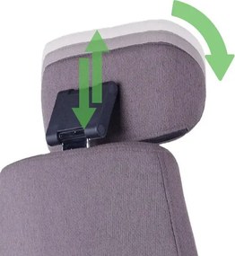MERCURY STAR Ergonomická kancelářská židle DIVERSE – pro dlouhé sezení 8–12 h, látka, tmavě hnědá