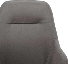 Houpací křeslo světle šedé textil 289537