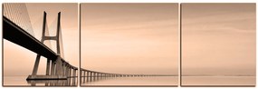Obraz na plátně - Most Vasco da Gama - panoráma 5245FC (120x40 cm)