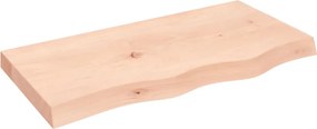 Koupelnová deska 80x40x(2-6) cm neošetřené masivní dřevo 3156022