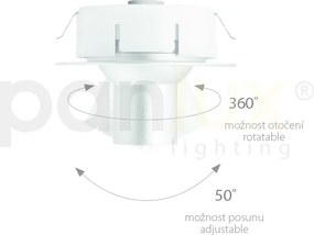 Svítidlo Panlux PICCO P1/NBT 1,8W HLINIK WW teplá bílá 3000K