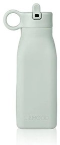LIEWOOD Silikonová lahev na pití Warren Dusty mint 350 ml, zelená barva, plast