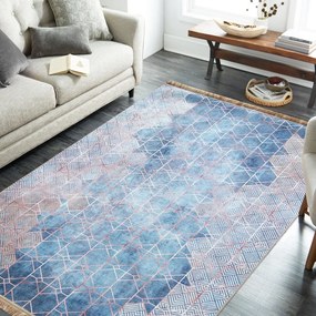 Protiskluzový koberec s geometrickým vzorem Šířka: 80 cm | Délka: 150 cm