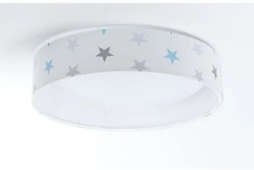 LED Stmívatelné svítidlo GALAXY KIDS LED/24W/230V hvězdičky bílá/šedá/modrá + DO