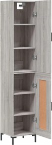 Skříň highboard šedá sonoma 34,5 x 34 x 180 cm kompozitní dřevo 3199111
