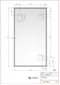 Amirro Zrcadlo na zeď do pokoje do ložnice do předsíně a na chodbu do koupelny nalepovací CRYSTAL 50 x 80 cm s fazetou 10 mm 712-697