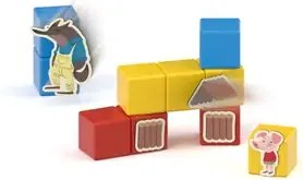 GEOMAG MagiCube Three Little Pigs / Magnetická stavebnice / 42 dílků /