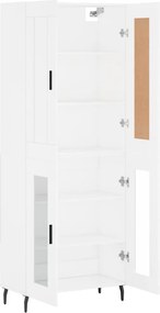 Skříň highboard bílá 69,5 x 34 x 180 cm kompozitní dřevo 3199633