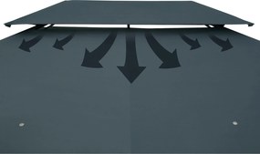 Deuba Zahradní altán Topas 4x3 m - antracit