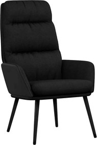 Relaxační křeslo černé textil 341125