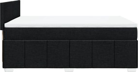 Box spring postel s matrací černá 140 x 190 cm textil 3287058