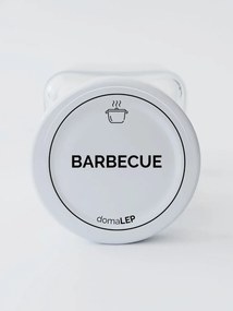 Samolepka na kořenky BARBECUE průhledná 5 cm tučné písmo
