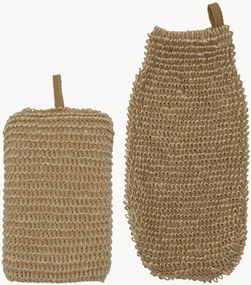 Sada exfoliační houby a rukavice MKJute, 2 díly
