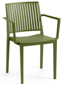 ROJAPLAST Zahradní židle - BARS ARMCHAIR, plastová Barva: olivová
