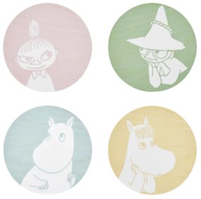 Set podtácků Moomin, 4ks