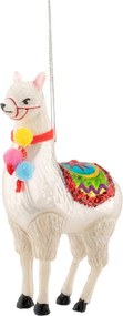 Skleněná vánoční ozdoba 9 cm Llama – Sass & Belle