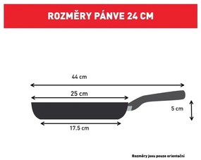 Nerezová pánev s nepřilnavým povrchem ø 24 cm Intuition B8170444 – Tefal