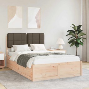 Rám postele s čalouněným čelem s čelo Taupe 120 x 190 cm 3405545