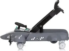CHIPOLINO Chodítko interaktivní Airplane 3v1 šedá / od 6 měsíců