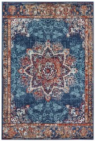 Hanse Home, Kusový koberec Luxor 105637 Maderno Blue Multicolor, 57x90, modrá, ložnice