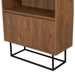 Designový regál Walidah 182 cm ořech