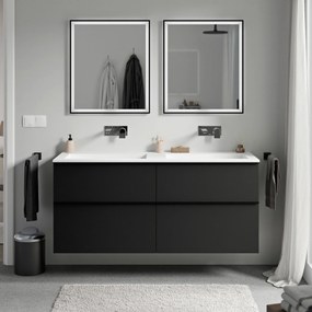 Koupelnová skříňka LAVOA 120 cm s umyvadlem z minerálního odlitku BRUXELLES