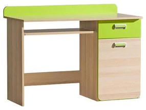 Casarredo LIMO L10 pracovní stůl jasan/zelená