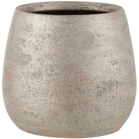 OnaDnes -20% Stříbrný keramický květináč J-line Carama 23 cm