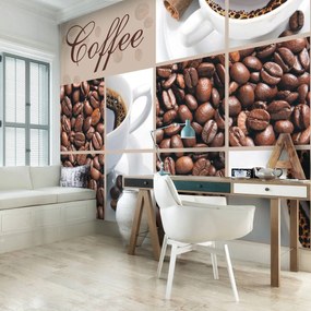 Fototapeta - Coffee - nápis (254x184 cm)