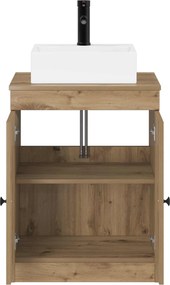 Sada koupelnového nábytku Dub artisan Kompozitní dřevo 3404257