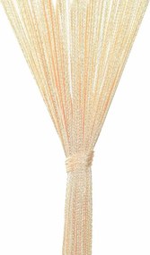Provázkové záclony 2 ks 140 x 250 cm krémové 132403