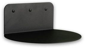 Černá kovová police 30 cm Flex – Spinder Design