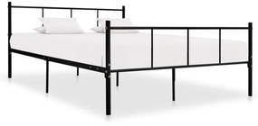 Rám postele černý kov 140 x 200 cm,  284639 HangarStore.cz