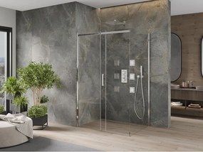 Mexen Omega sprchový kout 100x70cm, 8mm sklo, chromový profil-čiré sklo, 825-100-070-01-00