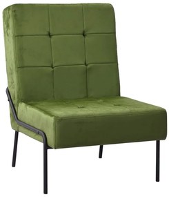 Relaxační židle 65 x 79 x 87 cm světle zelená samet