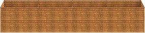 Zahradní vyvýšený záhon 386 x 100 x 69 cm cortenová ocel 152005