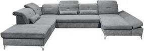 XXXLutz SEDACÍ SOUPRAVA, textil, kompozitní dřevo, antracitová MID.YOU - Rozkládací sedačky - 002220028602