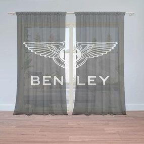 Sablio Záclony Logo Bentley Černý: 2ks 150x250cm