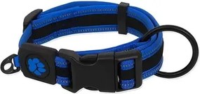 ACTIVE DOG Obojek Fluffy S modrý 2x27-41cm / Nylon / Reflexní prvky