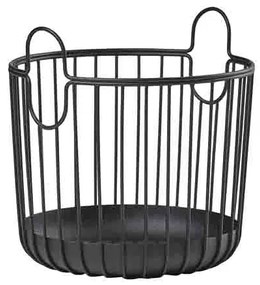 Zone Denmark Úložný kovový košík Inu Black 20x20 cm