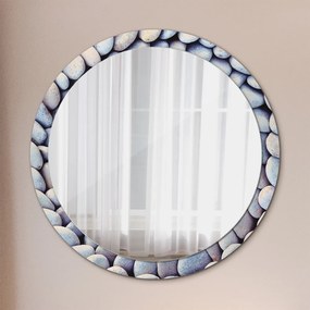 Kulaté dekorativní zrcadlo Kolo mořských kamenů fi 100 cm
