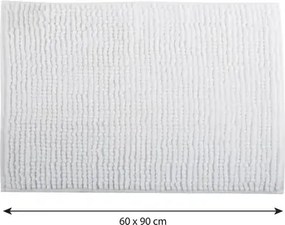 MSV CHENILLE koupelnová předložka 60 x 90 cm bílá / mikrovlákno / prot