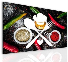 Malvis ® Obraz pálivá kuchyň Velikost: 90x60 cm