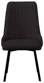 DOLMAR SEDAČKY Jídelní židle - KR-6, různé tkaniny a barvy na výběr Čalounění: tmavě hnědá (Uttario Velvet 2963)