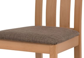 Jídelní židle BC-2602 BUK3, látkový potah hnědý melír