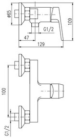 RAV Slezák Colorado Sprchová baterie se sprchou a otočným držákem, chrom CO281.0/2