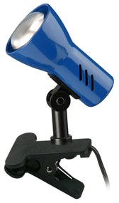 Lampa Briloner na klipu - E14, v.115 mm Barva: Modrá