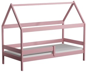 BabyBeds Dětská postel z masivu domeček růžová Velikost postele: 200x90 cm, Úložný prostor: Jeden velký šuplík na kolečkách Růžová